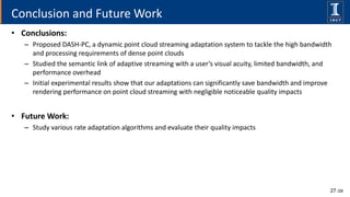 Dynamic Adaptive Point Cloud Streaming | PPT