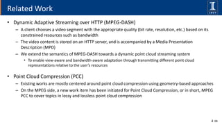 Dynamic Adaptive Point Cloud Streaming | PPT