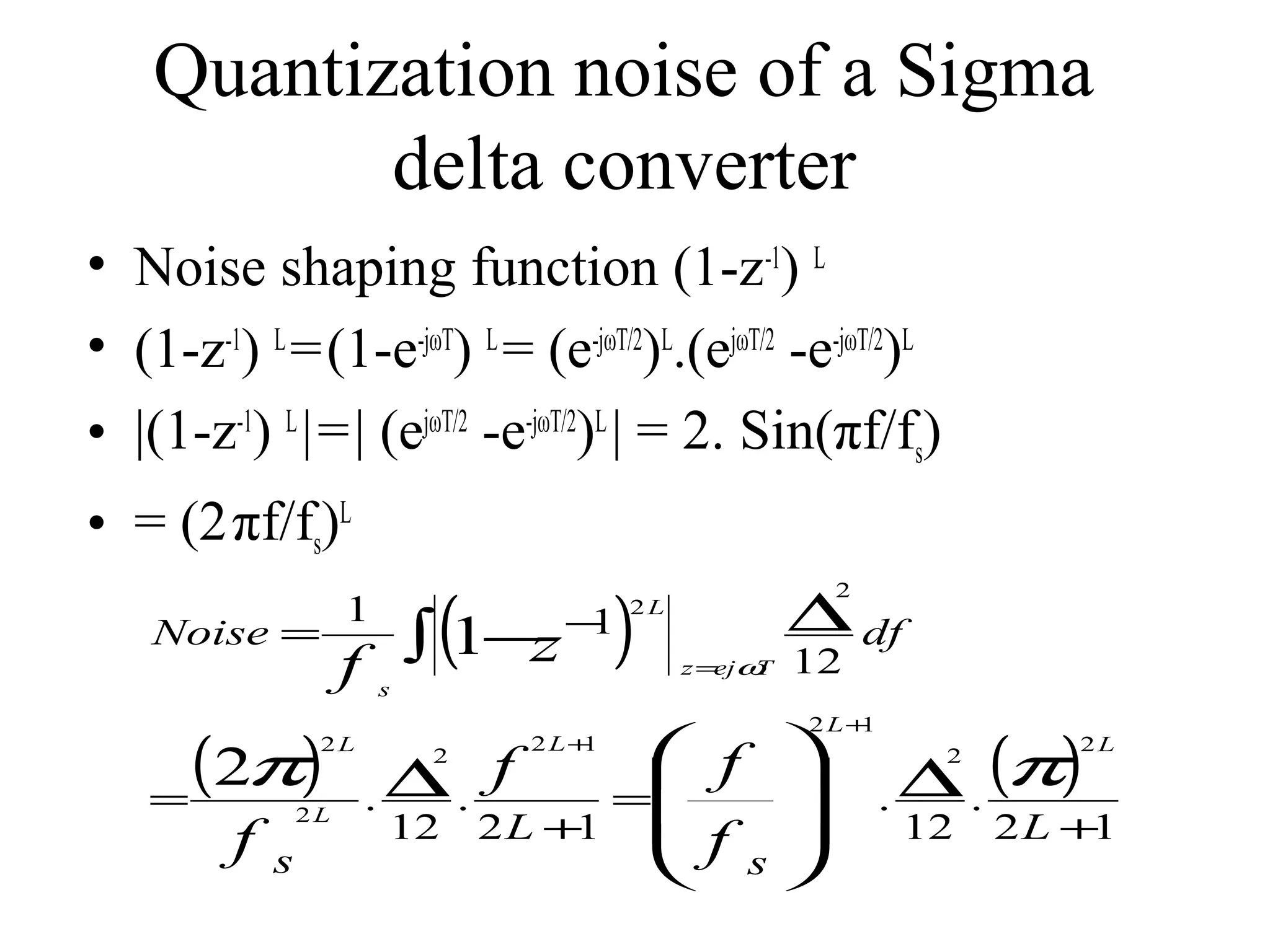 sigma delta converters | PPT