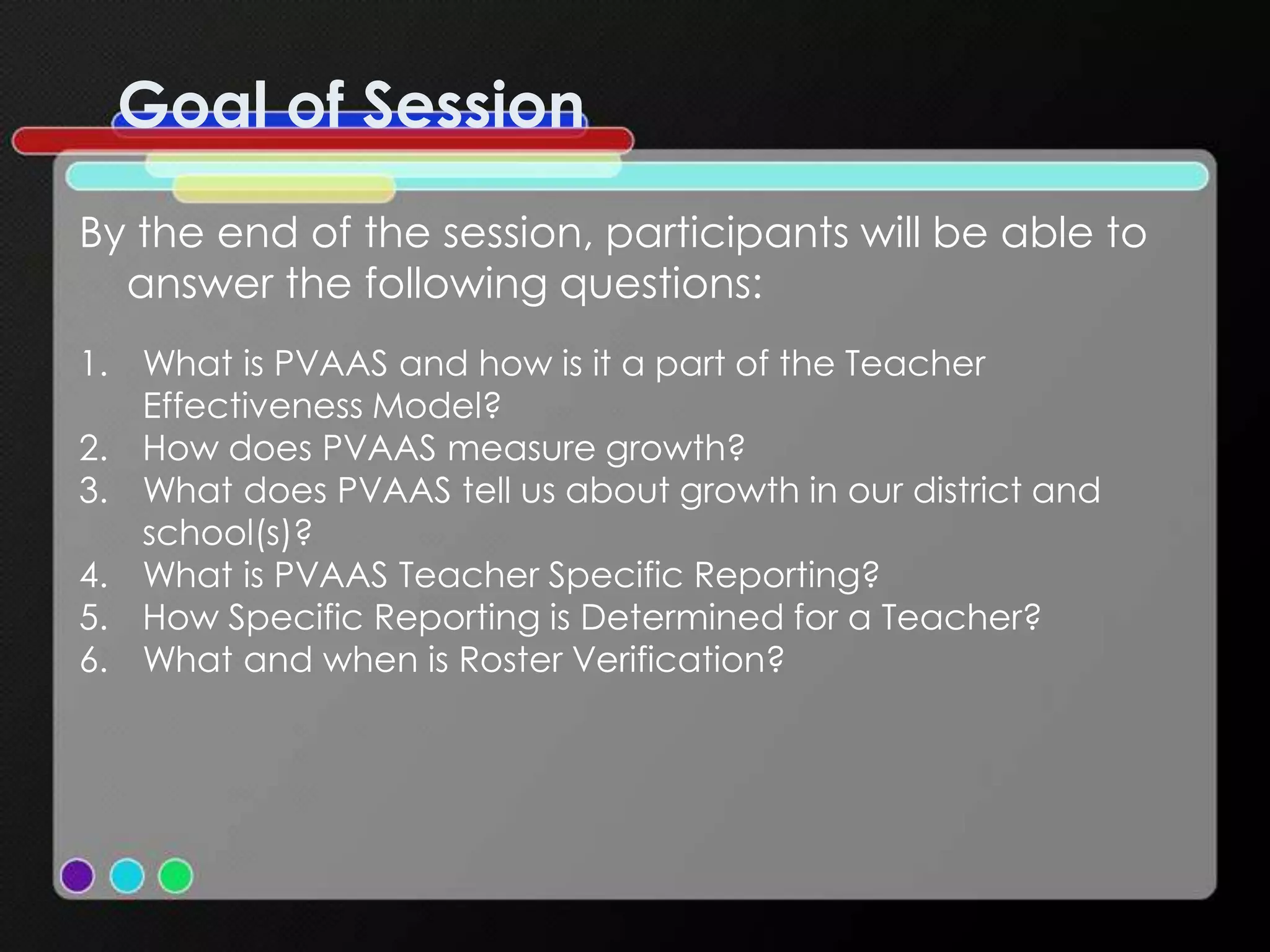 PVAAS Overview and Teacher Specific Reporting | PPTX