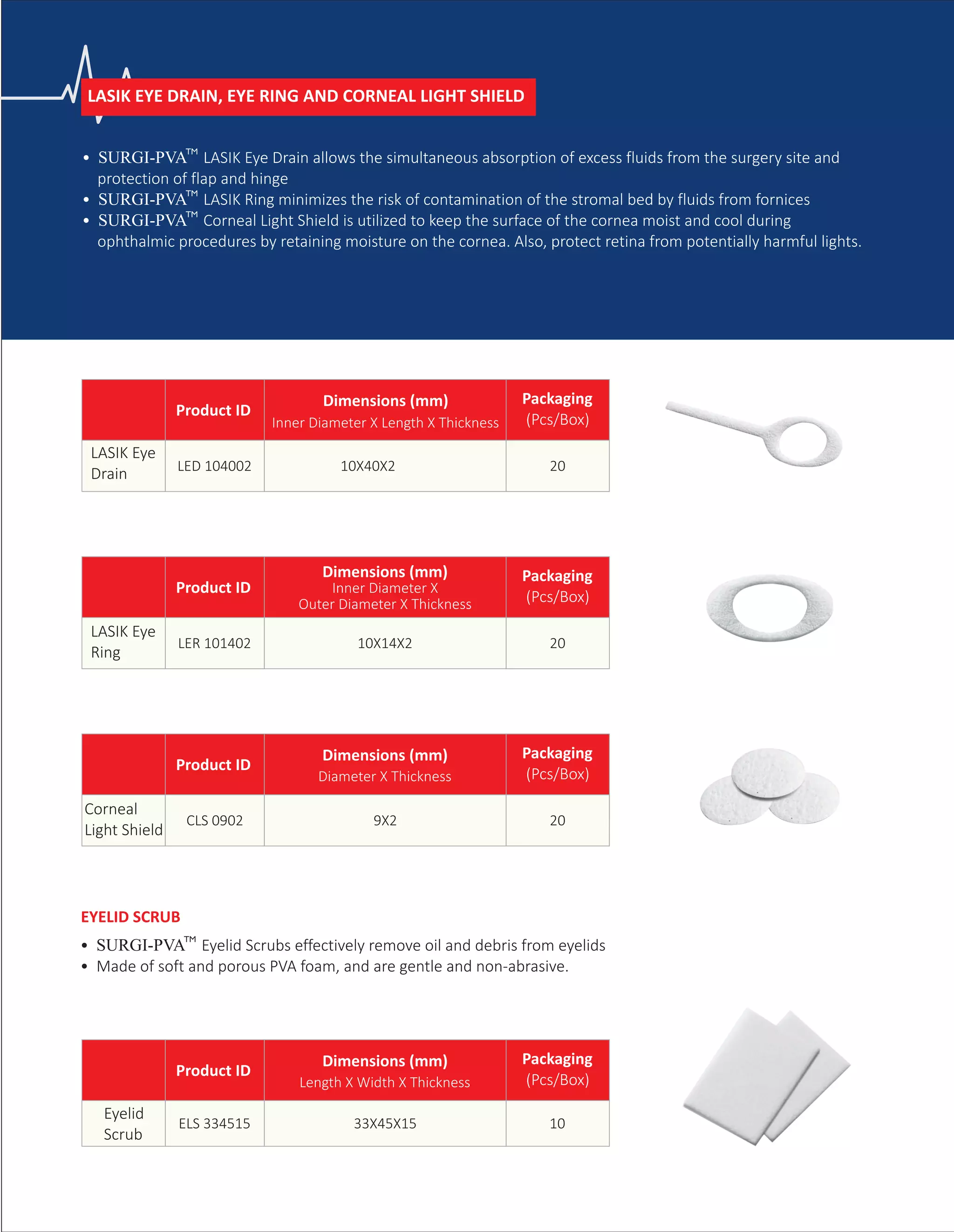SURGI-PVA™ Polyvinyl Alcohol Medical Sponge Dressing | PDF