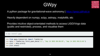 Detecting gravitational waves in Python | PPTX | Web Development | Internet