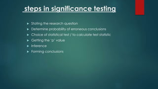 importance of P value and its uses in the realtime Significance | PDF