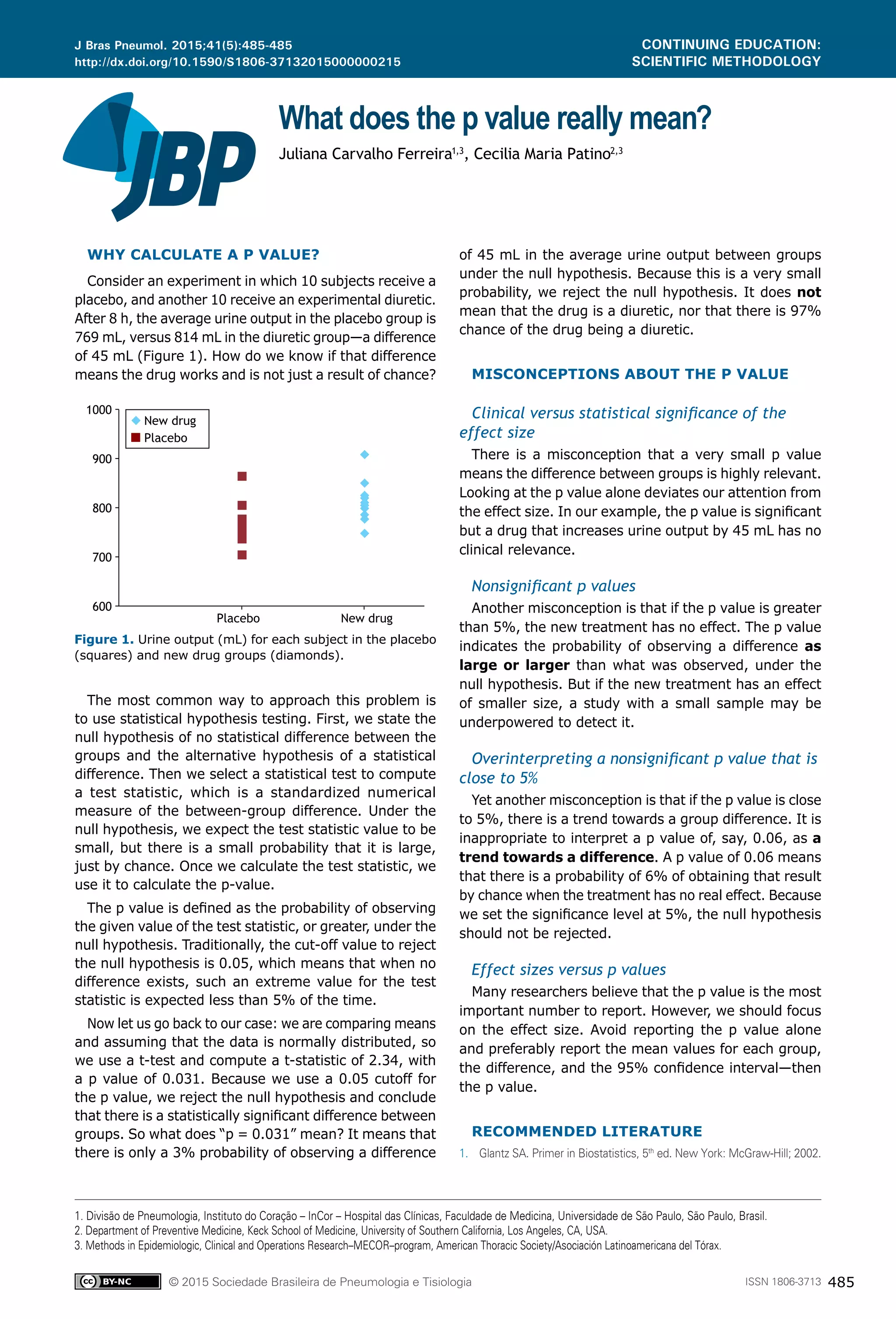 What does the p value really mean? | PDF | Pharmaceutical Drugs ...