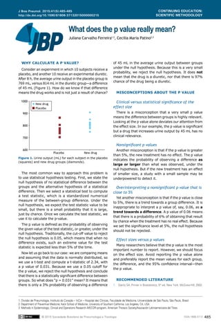 What does the p value really mean? | PDF | Pharmaceutical Drugs | Medical Health