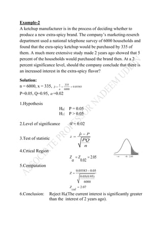 P value in proportion | PDF