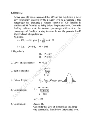 P value in proportion | PDF
