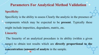 Analytical Methods Validation| PV M Pharmacy QA | PPTX | Pharmaceutical ...