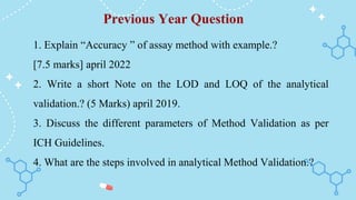 Analytical Methods Validation| PV M Pharmacy QA | PPTX | Pharmaceutical ...