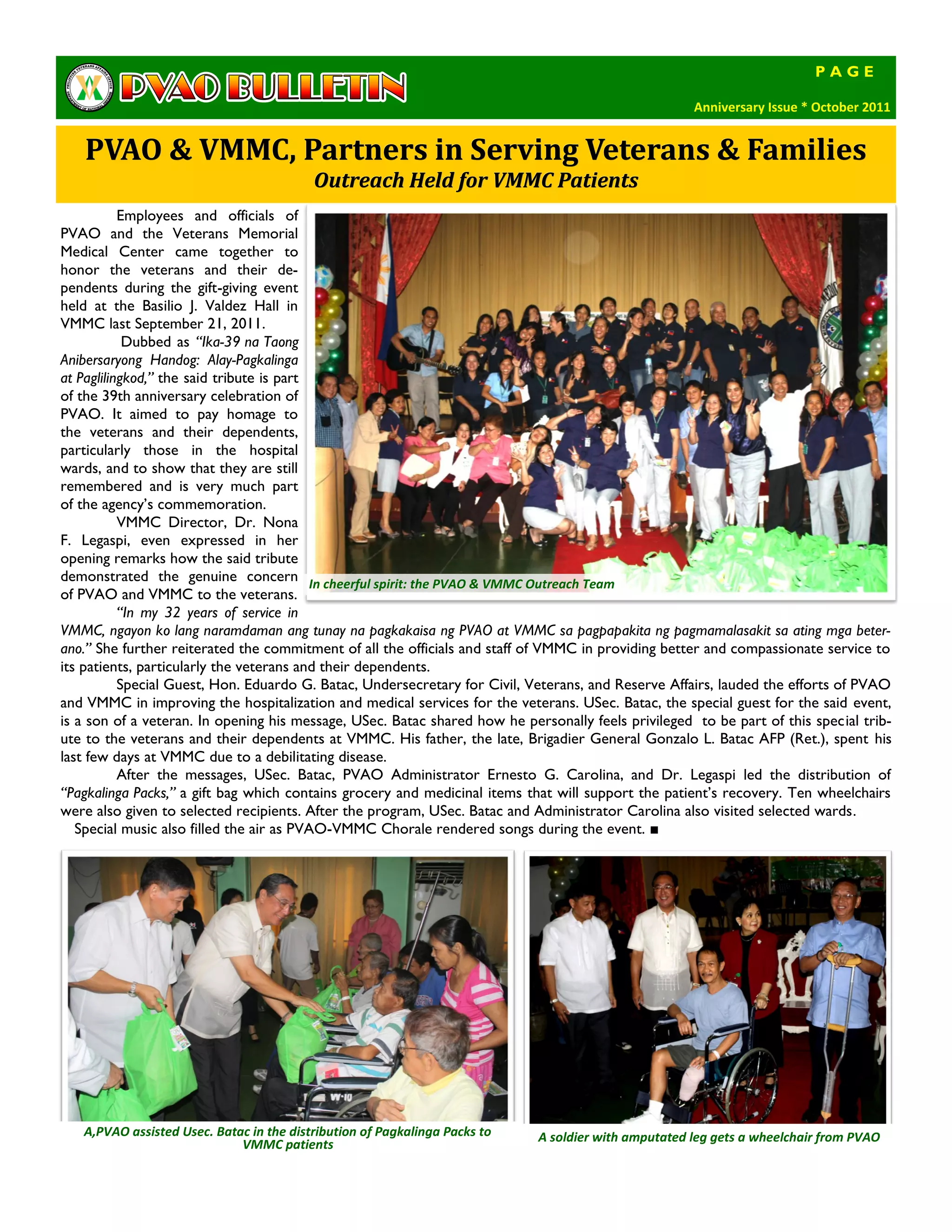 Pvao bulletin anniversary issue | PDF