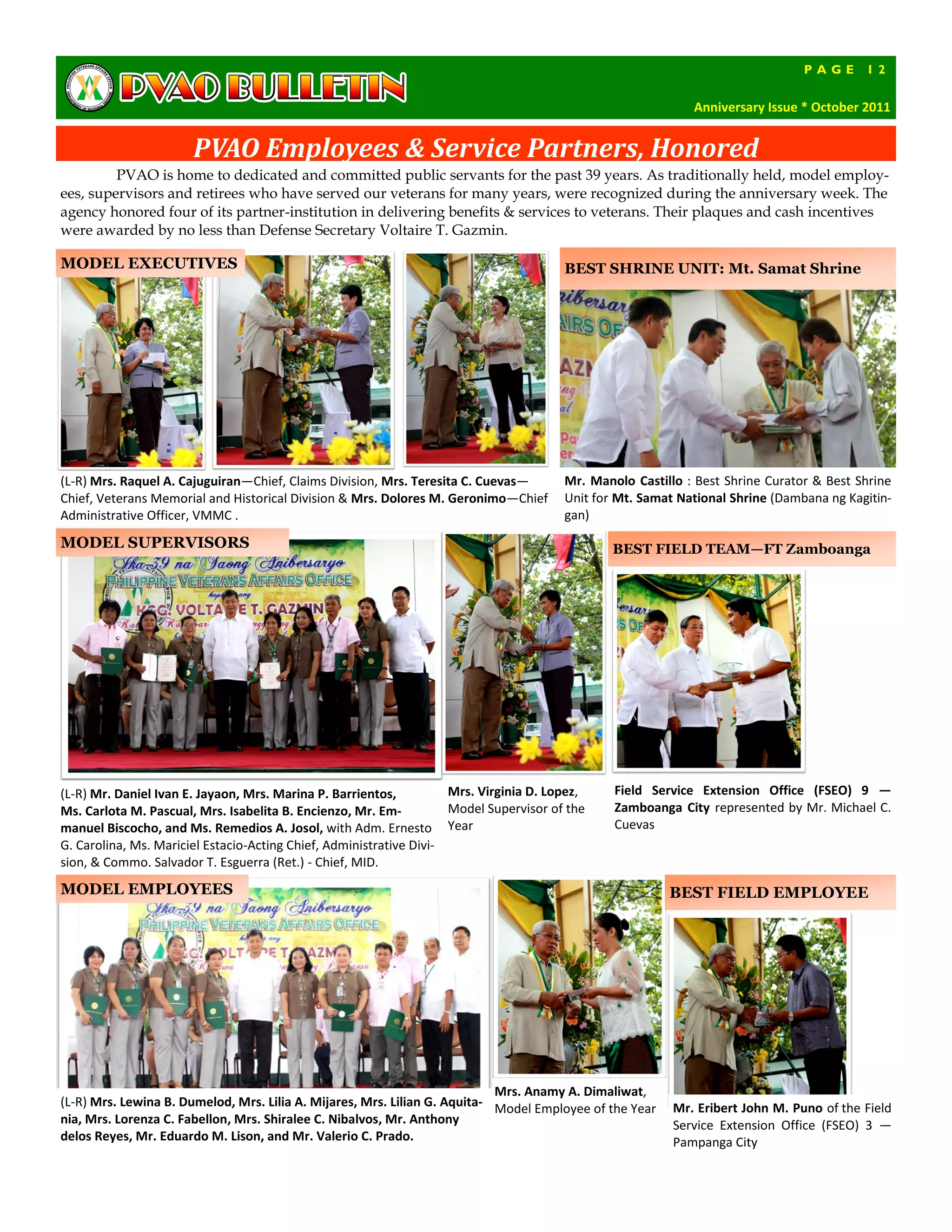 Pvao bulletin anniversary issue | PDF