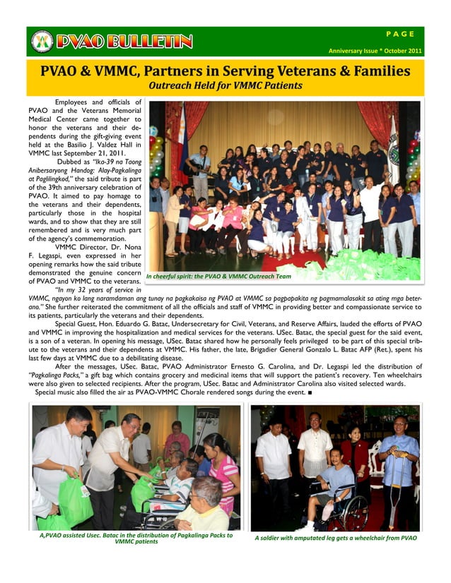 Pvao bulletin anniversary issue | PDF