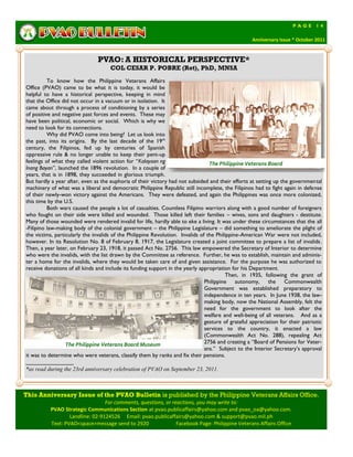 Pvao bulletin anniversary issue | PDF