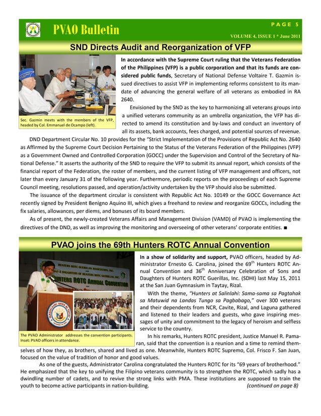 Pvao bulletin june 2011 issue | PDF