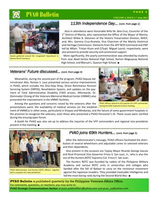 Pvao bulletin june 2011 issue | PDF