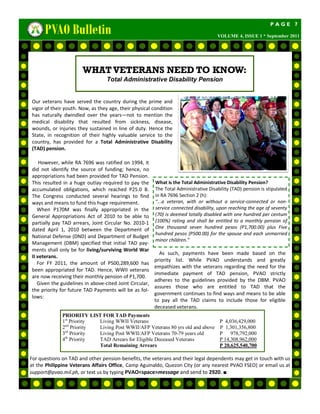 Pvao bulletin september 2011 issue | PDF