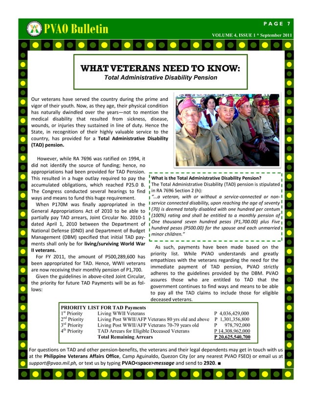 Pvao bulletin september 2011 issue | PDF