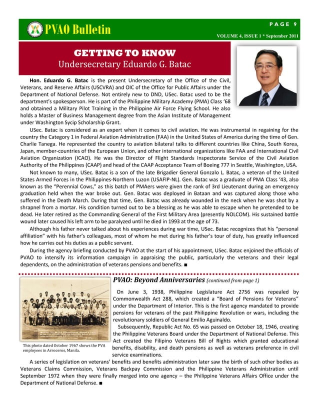 Pvao bulletin september 2011 issue | PDF