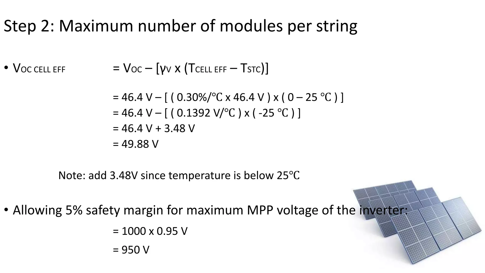 Pv array and inverter matching | PPTX | Physics | Science