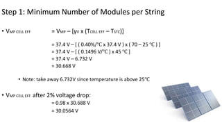 Pv array and inverter matching | PPTX