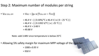 Pv array and inverter matching | PPTX