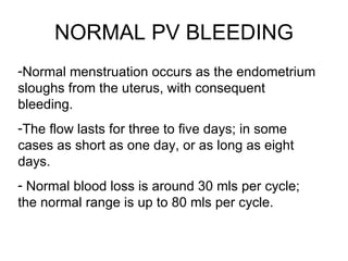 Pv Bleeding A+E | PPT