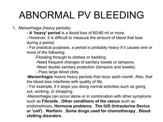 Pv Bleeding A+E | PPT