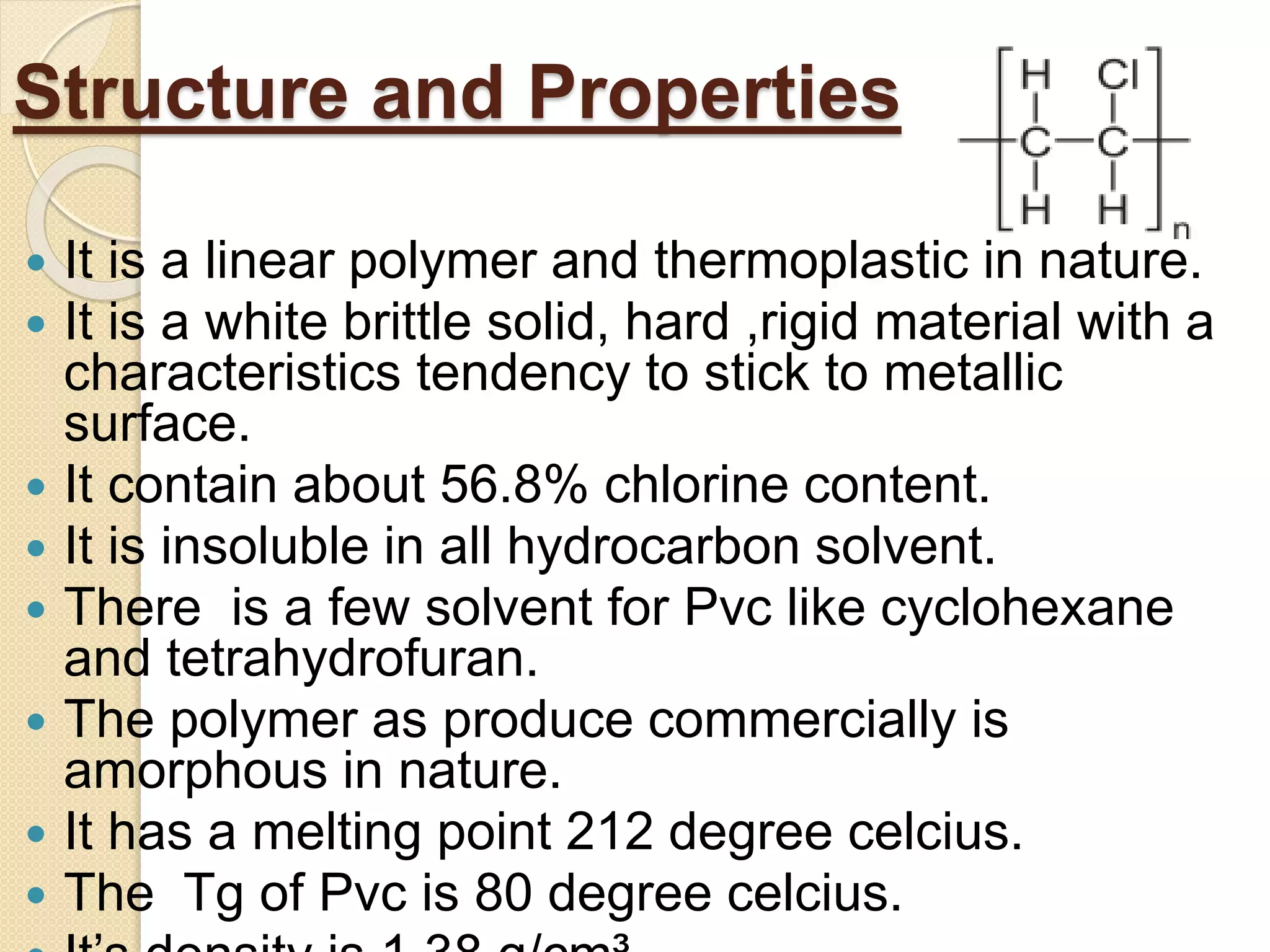 Polyvinylchloride(PVC). | PPTX