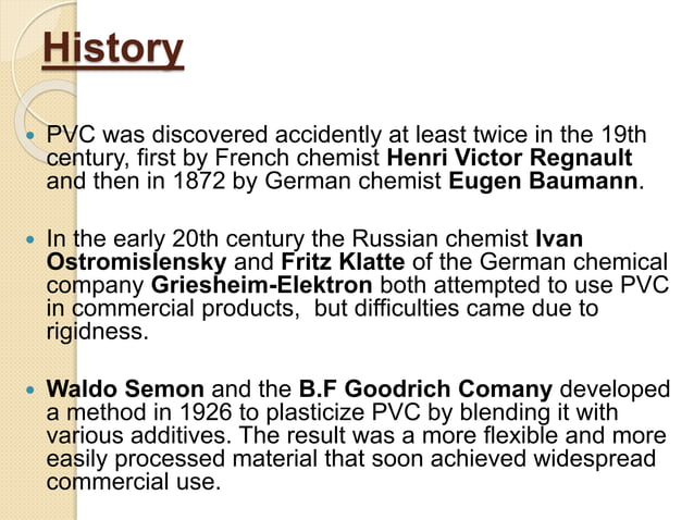Polyvinylchloride(PVC). | PPTX