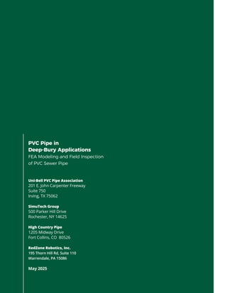 PVC Pipe in Deep Bury Applications - Uni Bell | PDF