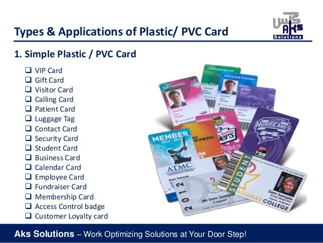 Plastic/ PVC Card Applications