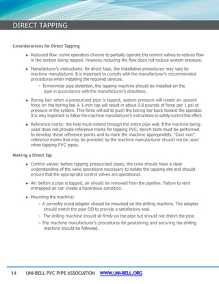 PVC Pressure Pipe Tapping Guide Uni Bell | PPTX