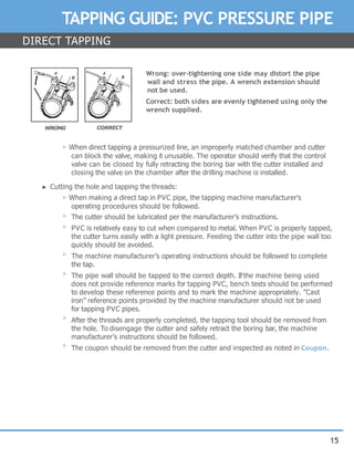 PVC Pressure Pipe Tapping Guide Uni Bell | PPTX