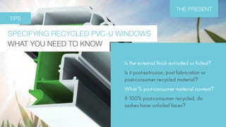 PVC-U Windows - The Past, The Present & The Future | PDF