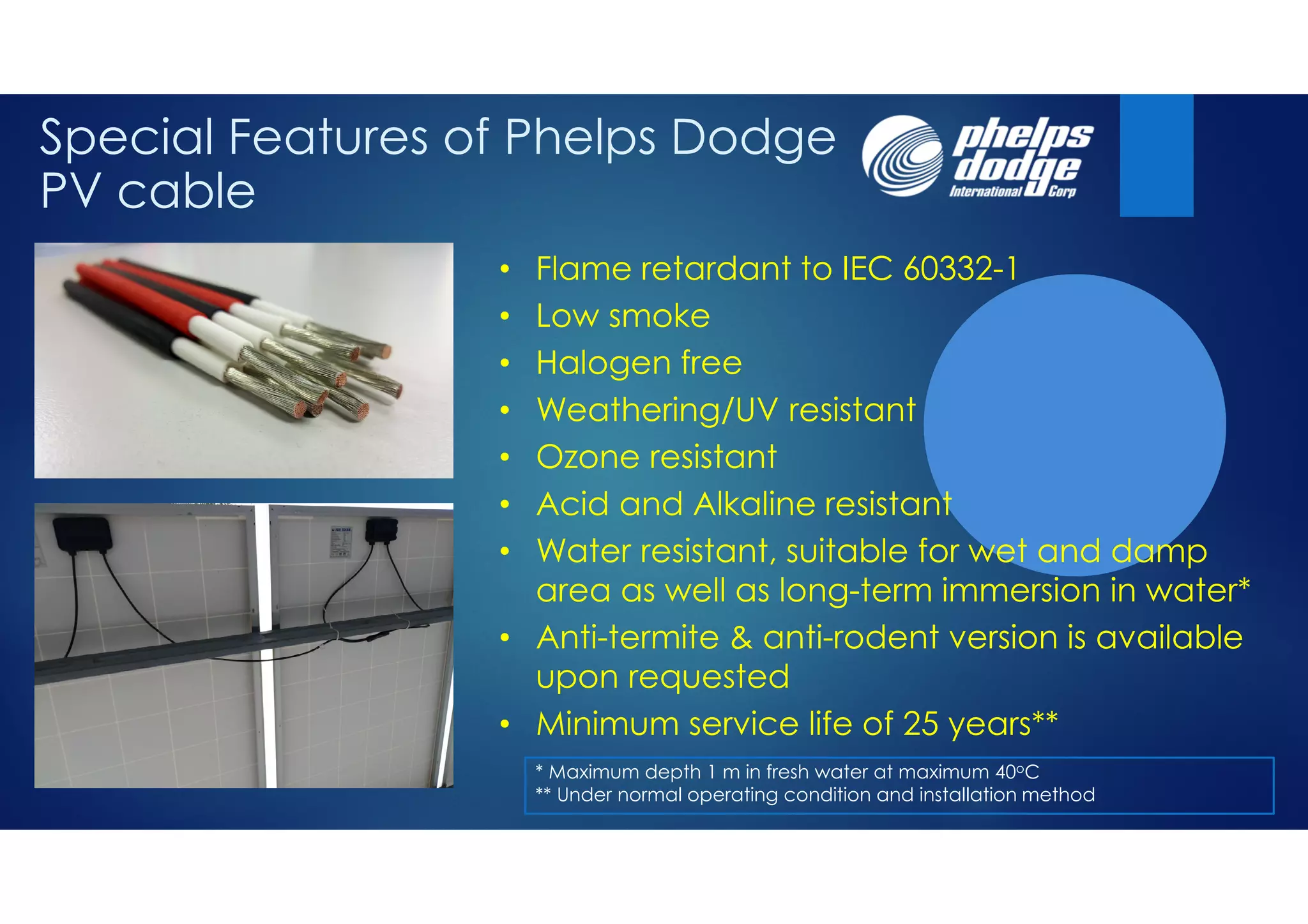 Pv cable presentation en 50618 - phelps dodge (1) | PDF | Technology ...