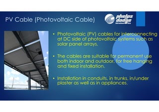Pv cable presentation en 50618 - phelps dodge (1) | PDF | Technology ...
