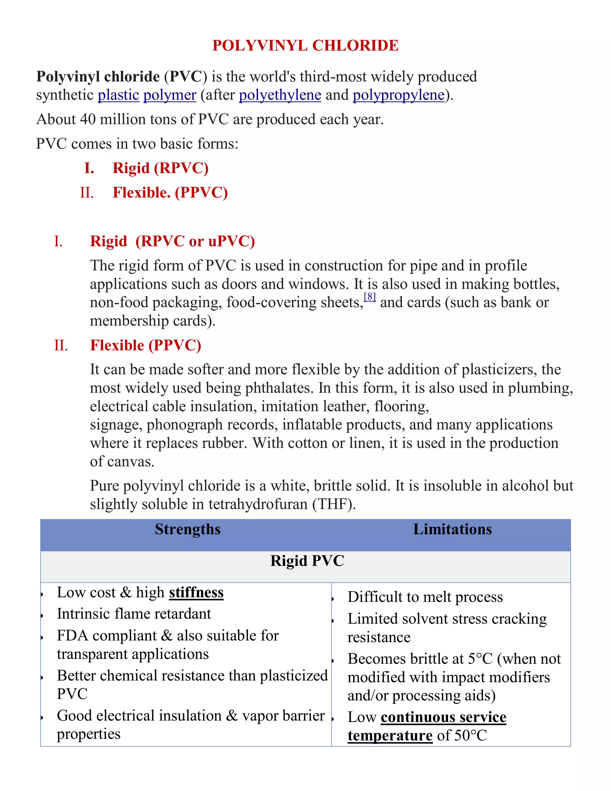 PVC and vinyl polymers.pdf | Chemistry | Science