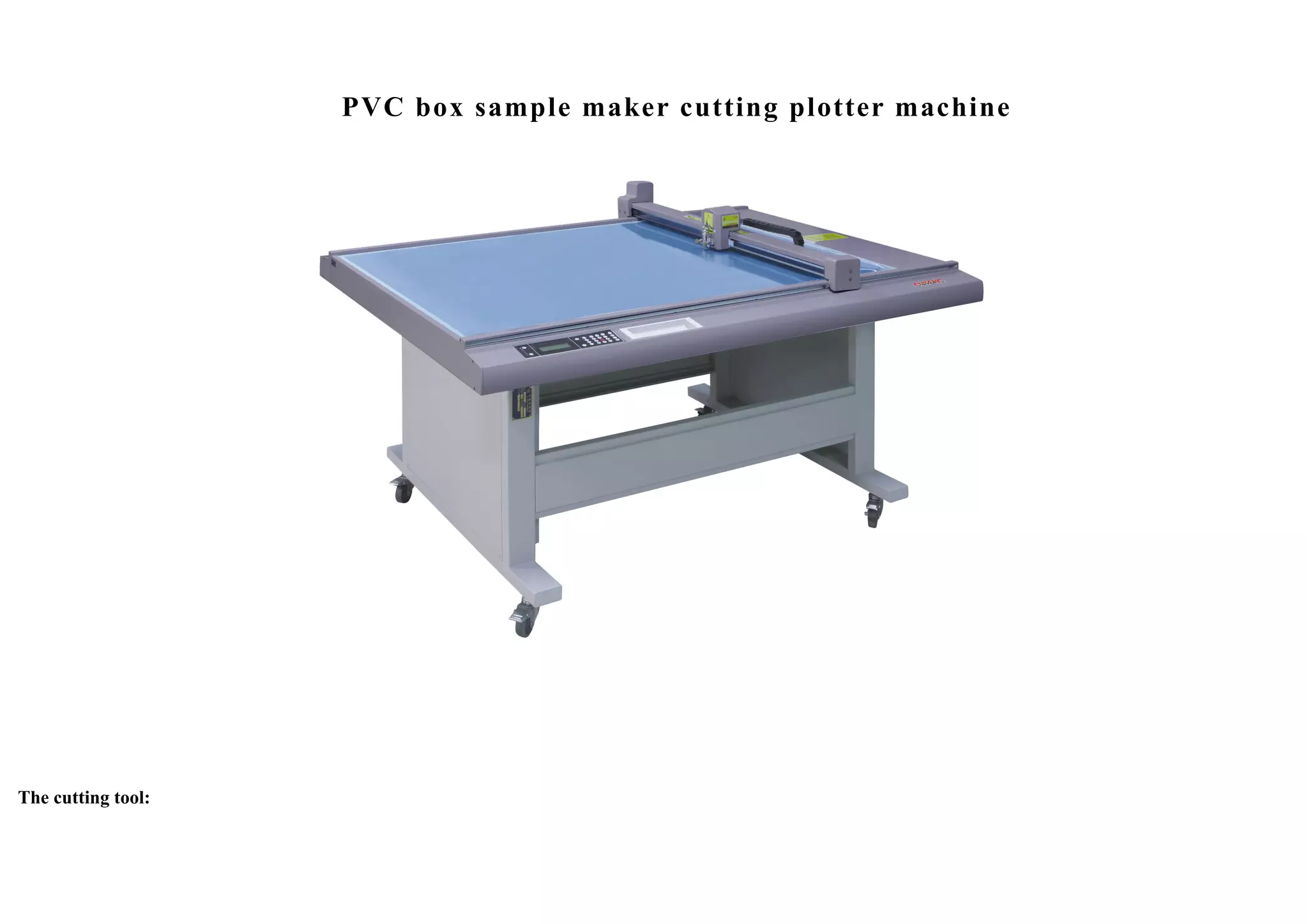 PVC box sample maker cutter plotter | PPT