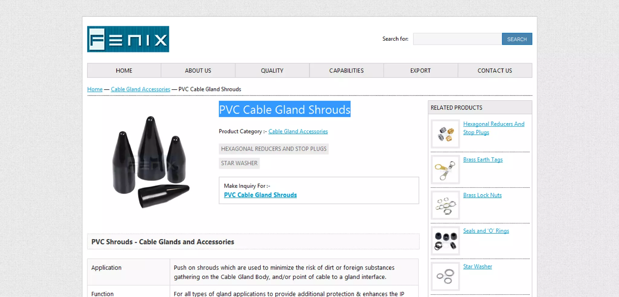 Pvc cable gland shrouds | PDF