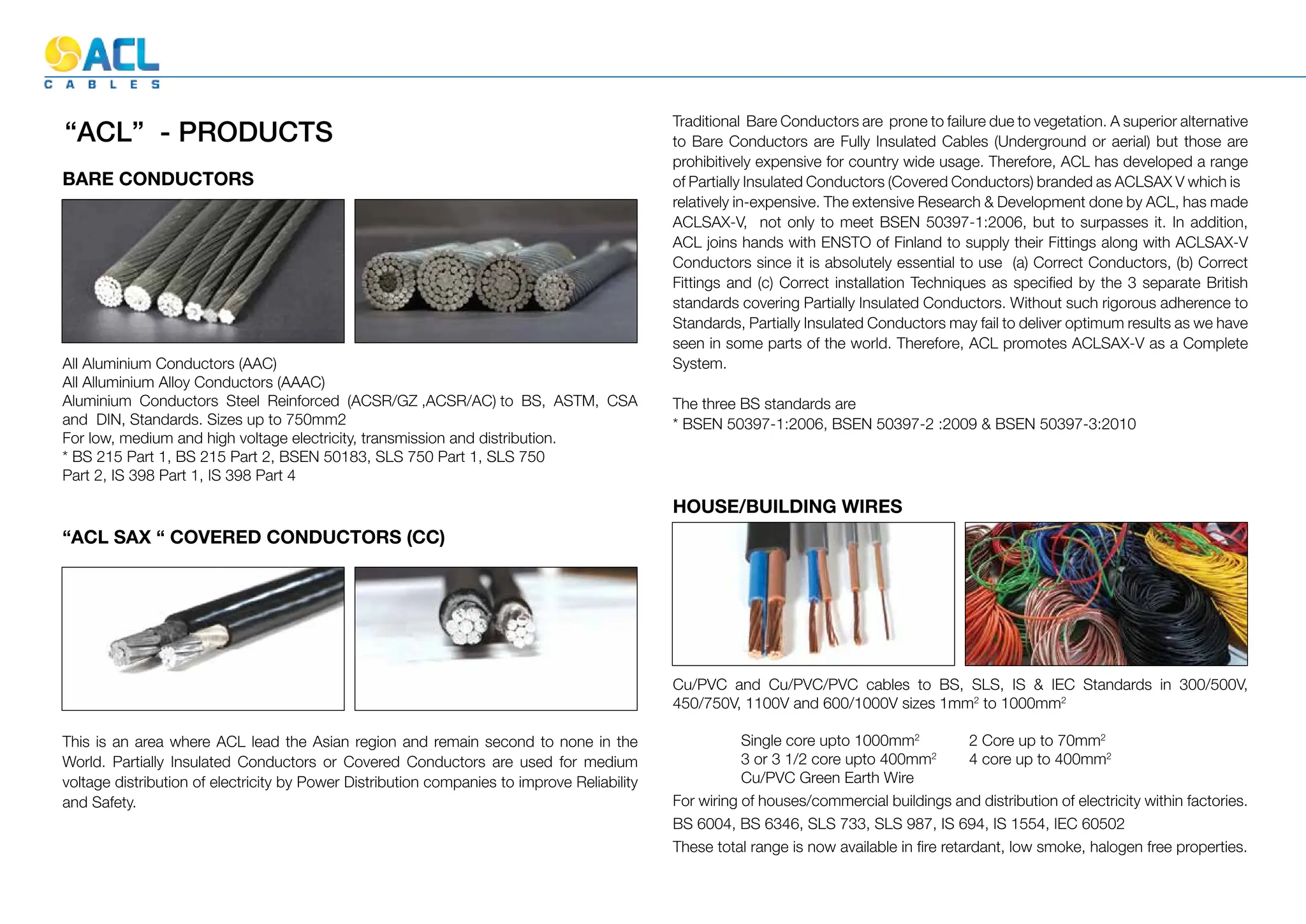 PVC Catalogue pdf of ACL Cables . Industriapower | PDF