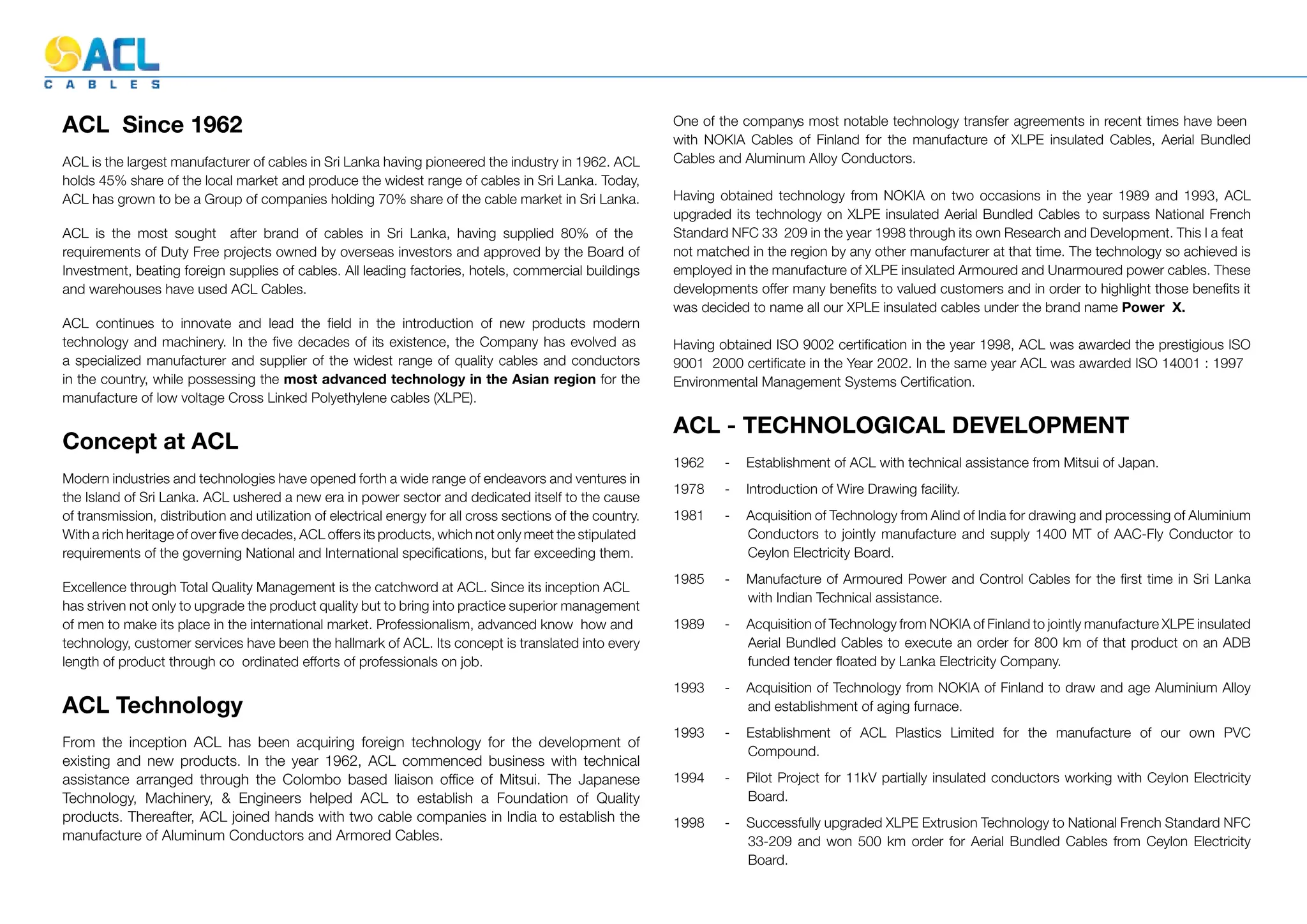 PVC Catalogue pdf of ACL Cables . Industriapower | PDF