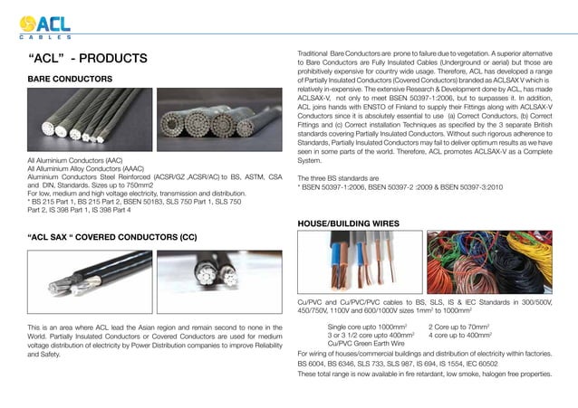 PVC Catalogue pdf of ACL Cables . Industriapower | PDF | Physics | Science