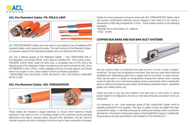 PVC Catalogue pdf of ACL Cables . Industriapower | PDF | Physics | Science