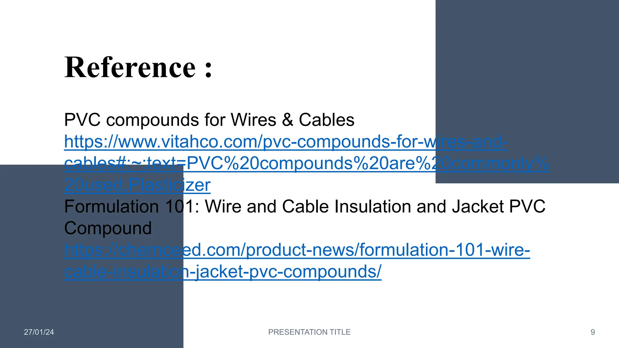 PVC Compounds for wire and Cabels .pptx