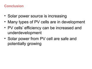 Pv cell | PPT