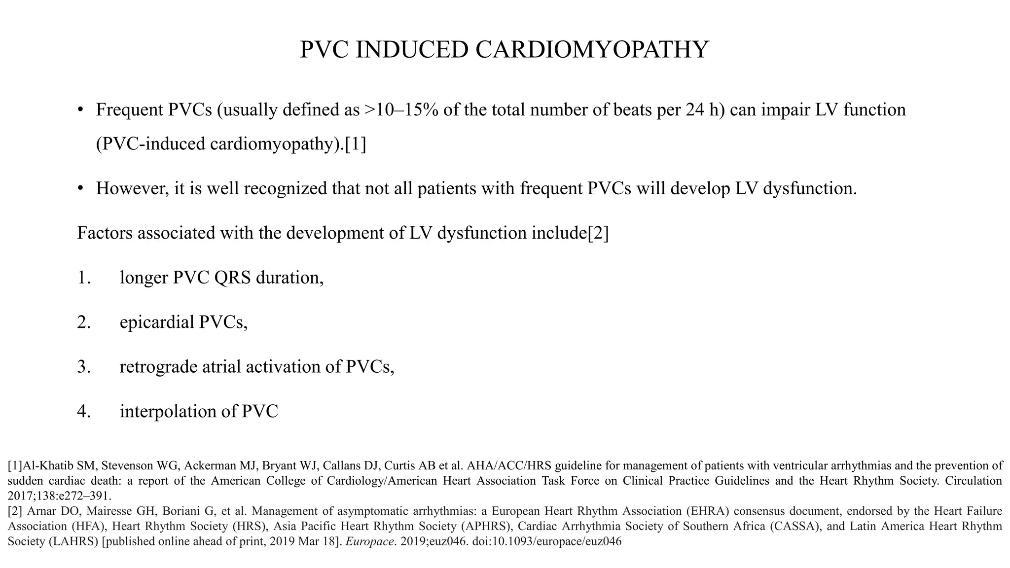 PREMATURE VENTRICULAR COMPLEX: DIAGNOSIS AND MANAGEMENT | PPTX