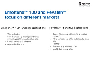 Perstorp - Plasticizers for today and for the future | PPT