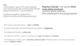 Use of Plastic, PVC, FRP in Architecture and Construction industry | PPT