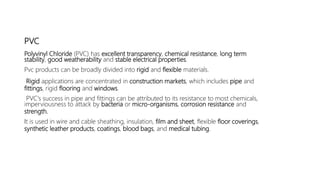 Use of Plastic, PVC, FRP in Architecture and Construction industry | PPT