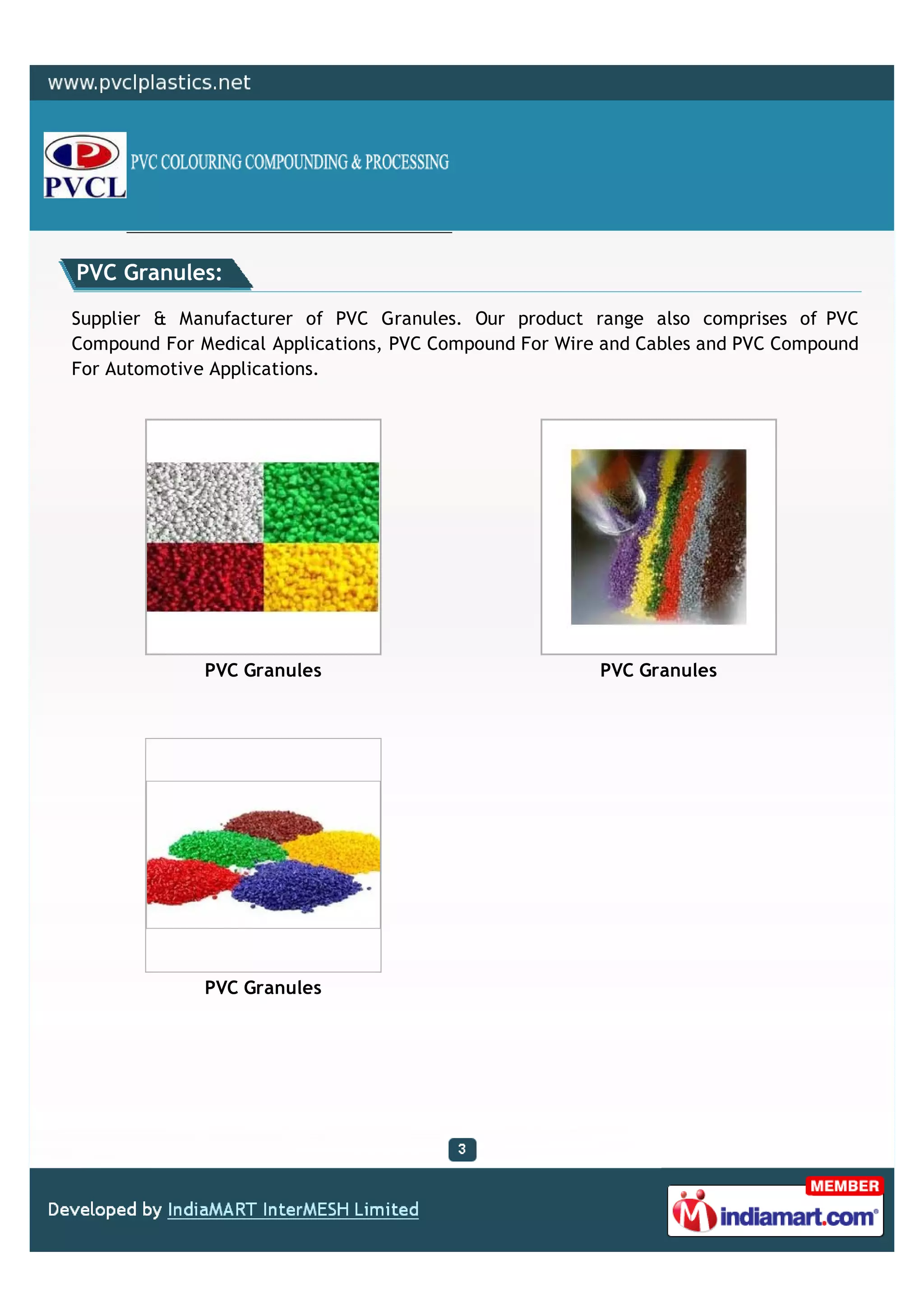 PVC Colouring Compounding & Processing, Ahmedabad, PVC Compound | PDF